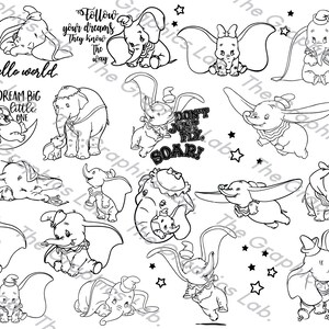 Dumb SVG, PNG, DXF, Ai and Eps | Dumb Clipart, Elephant Svg, Svg Bundle ...