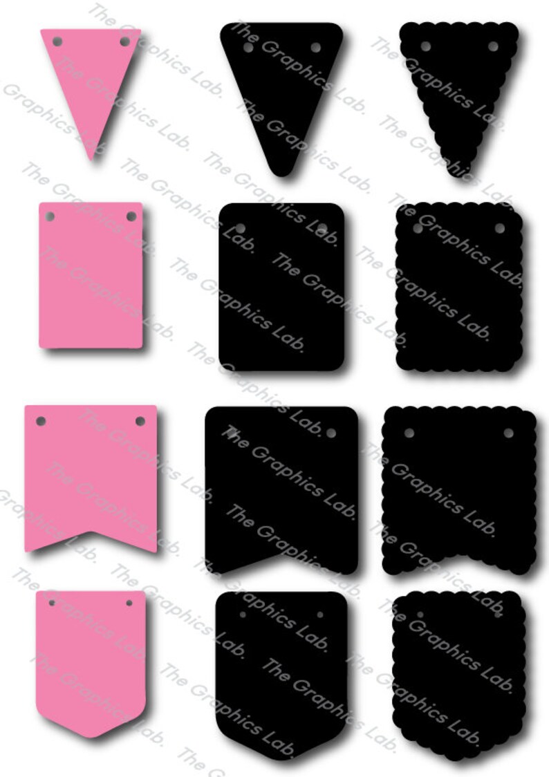 Bunting SVG Bunting Banner SVG Bunting Flags Garland - Etsy