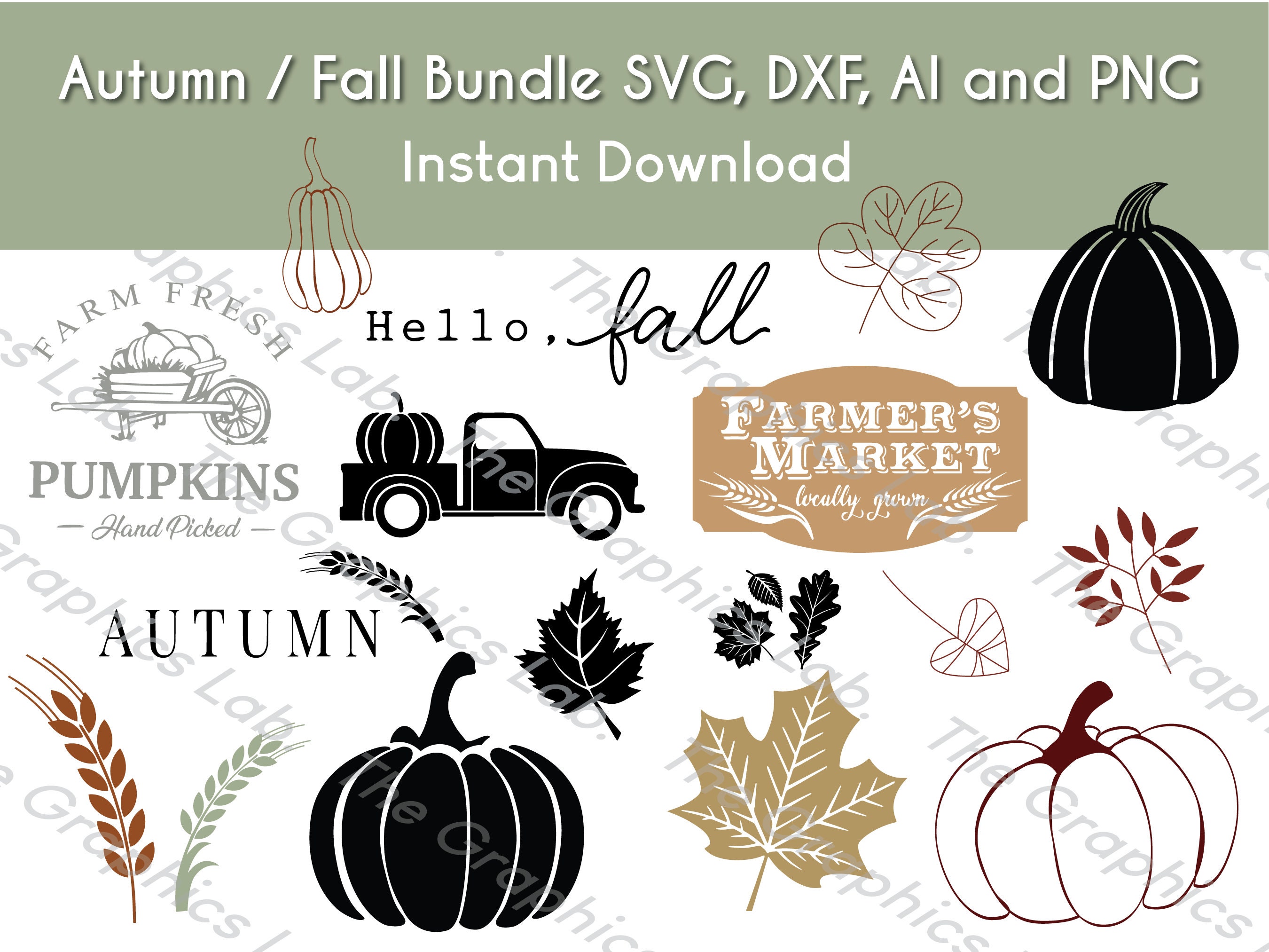 Pumpkin SVG File, Fall SVG File, Autumn SVG File, Farmhouse Svg ...