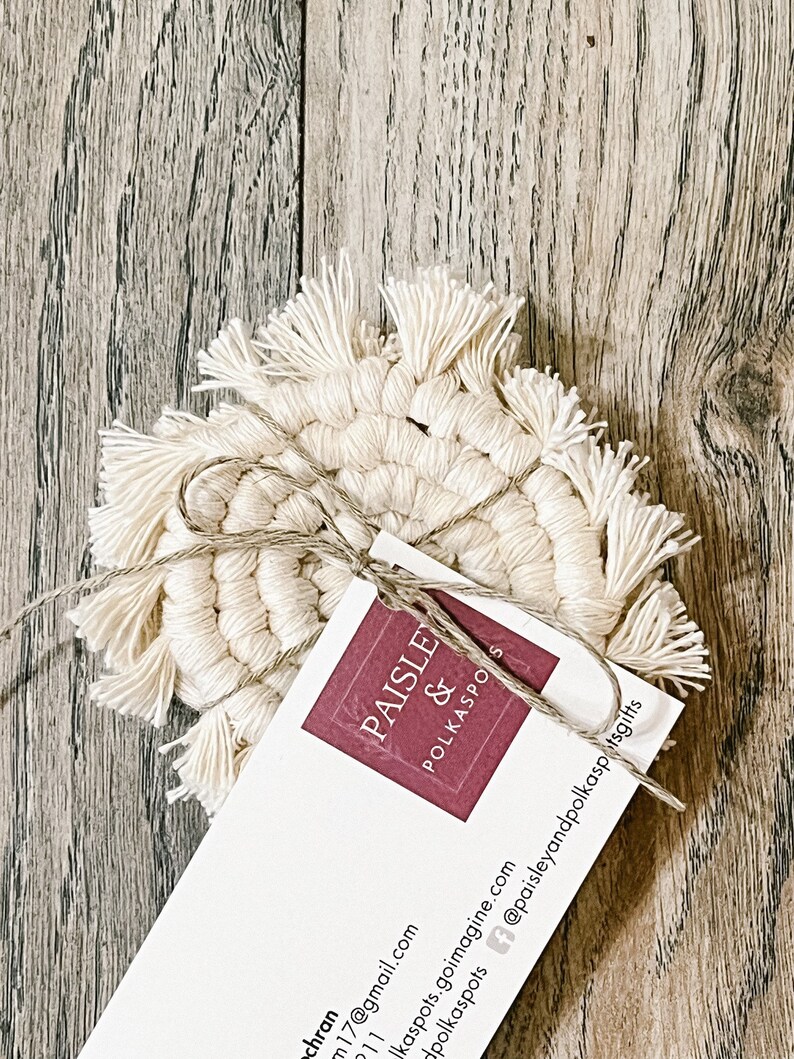 Macrame Car Cup Holder Coaster Boho Cup Coaster Mini Macrame - Etsy