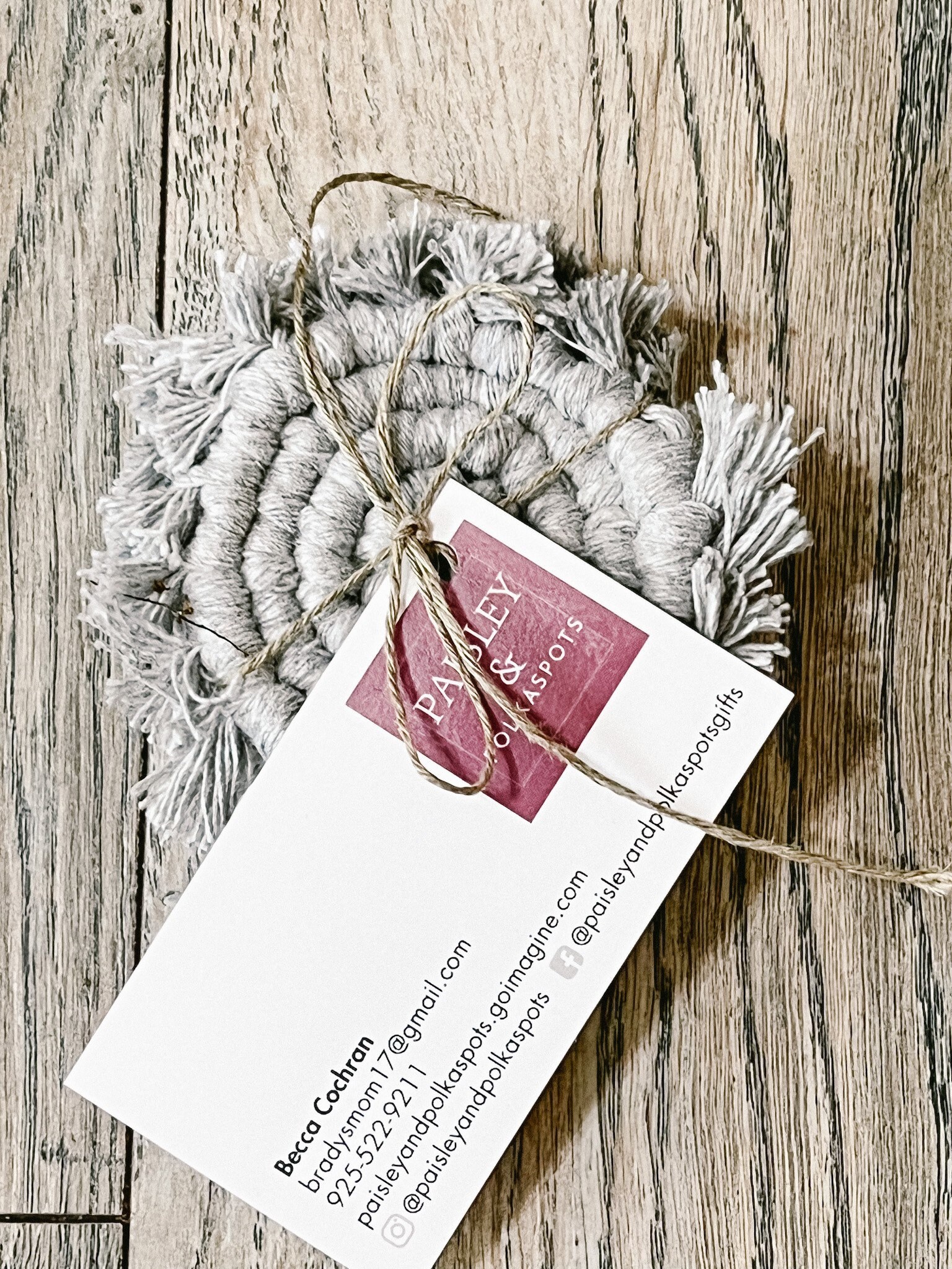 Macrame Car Cup Holder Coaster Boho Cup Coaster Mini Macrame - Etsy