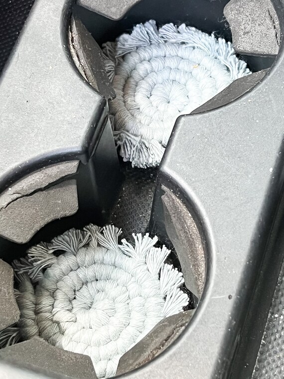 Macrame Car Cup Holder Coaster Boho Cup Coaster Mini Macrame - Etsy