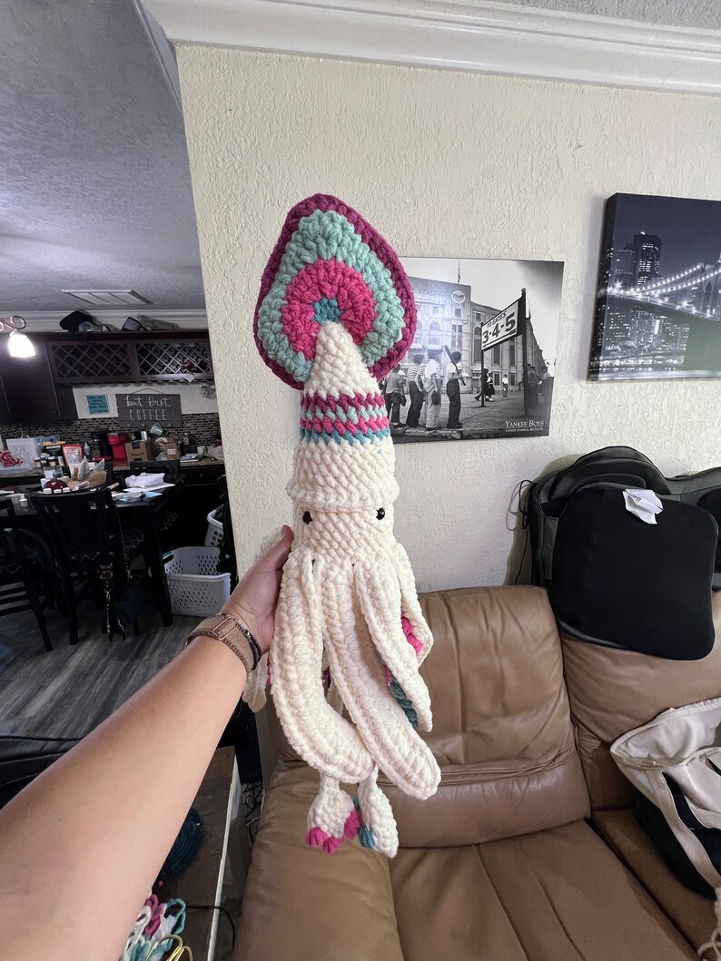 PREORDER Custom Squid Plushie, Squid Stuffed Toy, Emotional Support ...