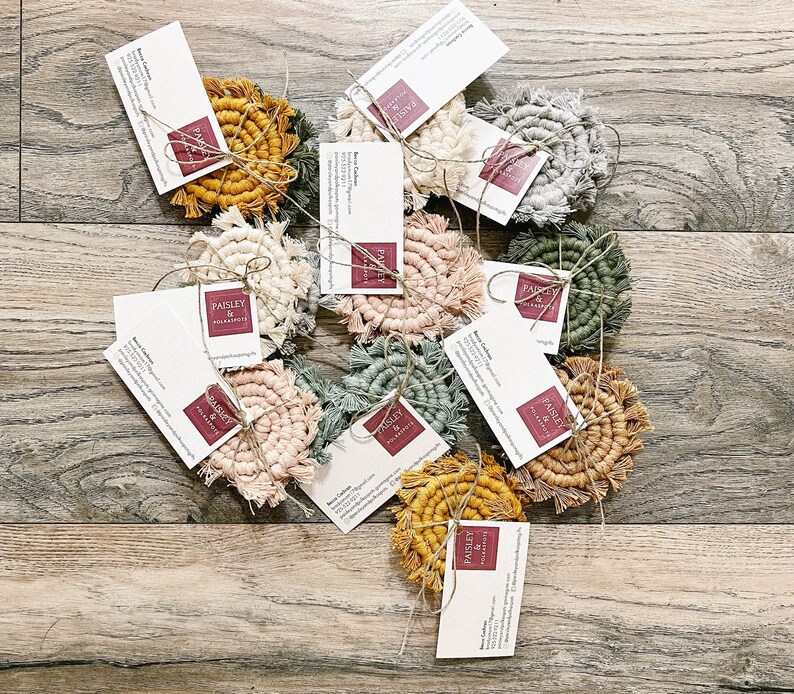 Macrame Car Cup Holder Coaster Boho Cup Coaster Mini Macrame - Etsy