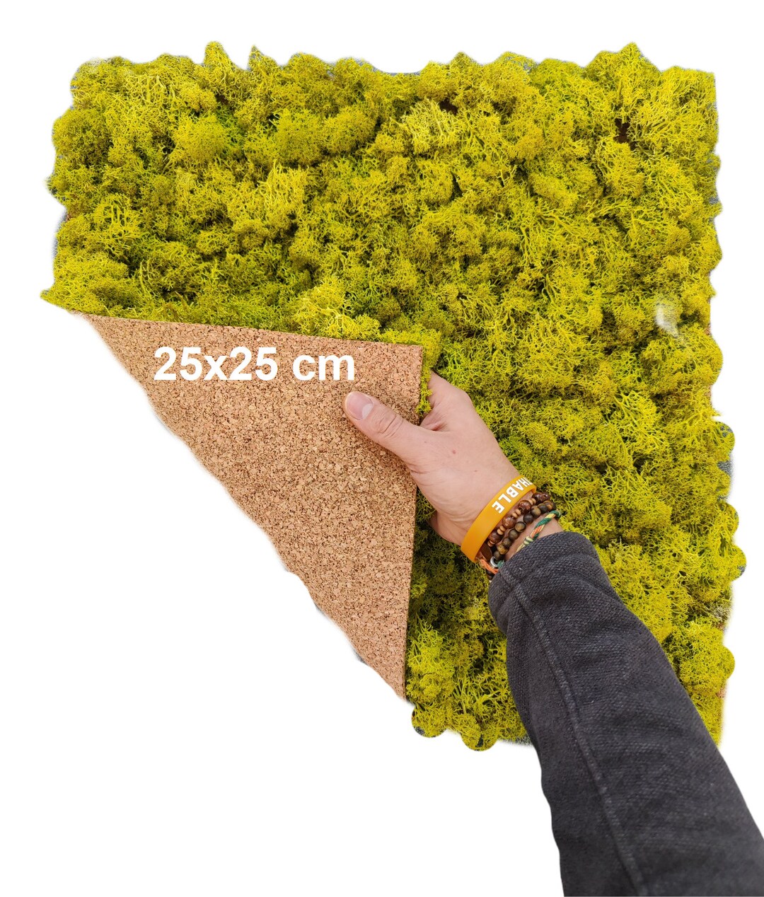 MOSS PANEL, PRESERVED Moss, Reindeer Moss Wall, Handmade Moss Panel ...