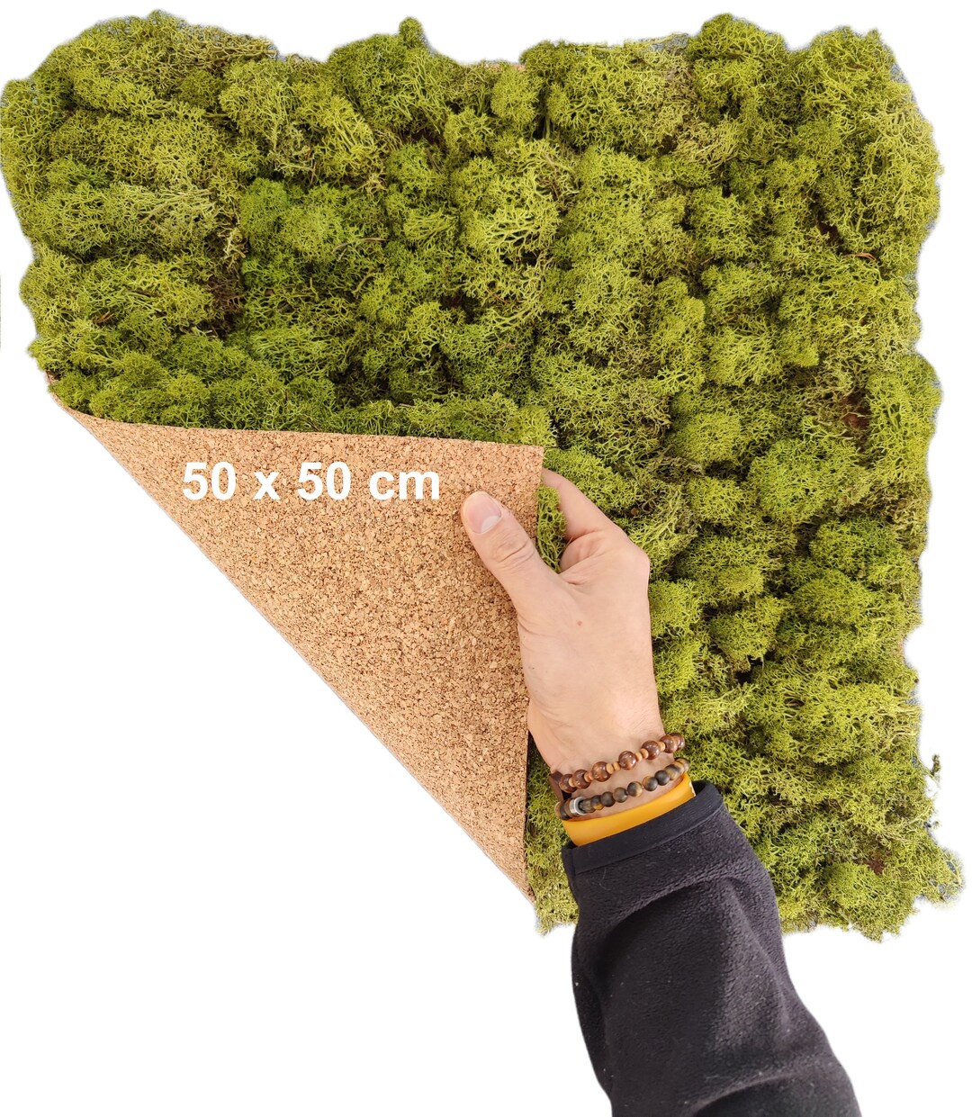MOSS PANEL, PRESERVED Moss Wall, Reindeer Moss, Handmade Moss Panel ...