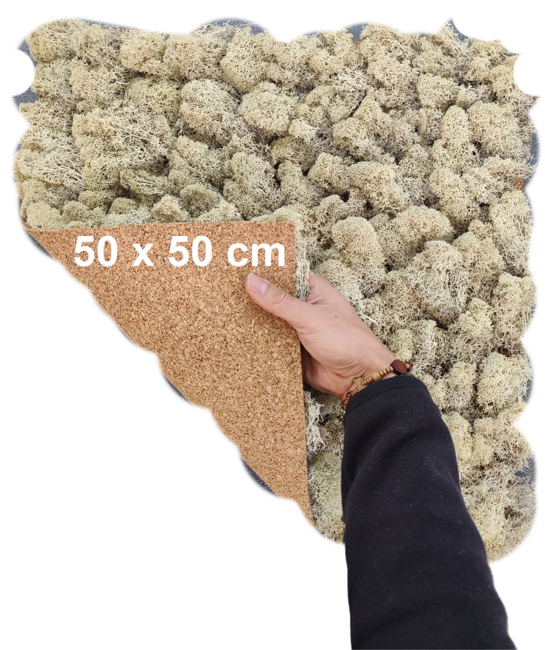 MOSS PANEL, PRESERVED Moss, Reindeer Moss Wall, Handmade Moss Panel ...