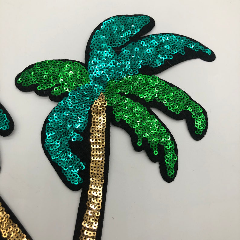 Tropical Coconut Tree Patch Palm Tree Patch Sequin Patch - Etsy