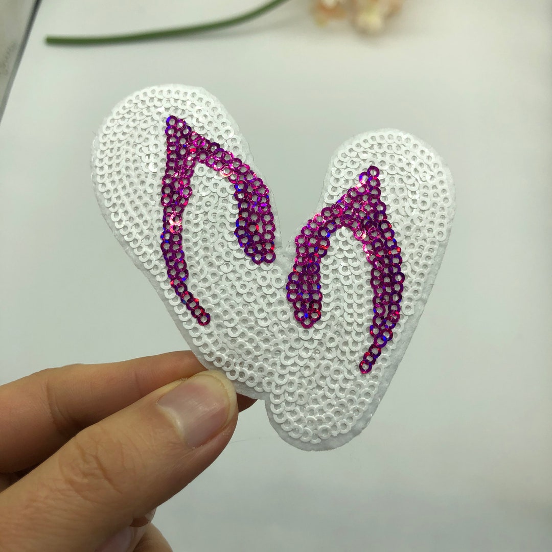 Mini Shoe Patch, Sequin Patch, Herringbone Slipper Patch, - Etsy