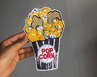 Movie Popcorn, Patch Custom Made AP22 - Etsy
