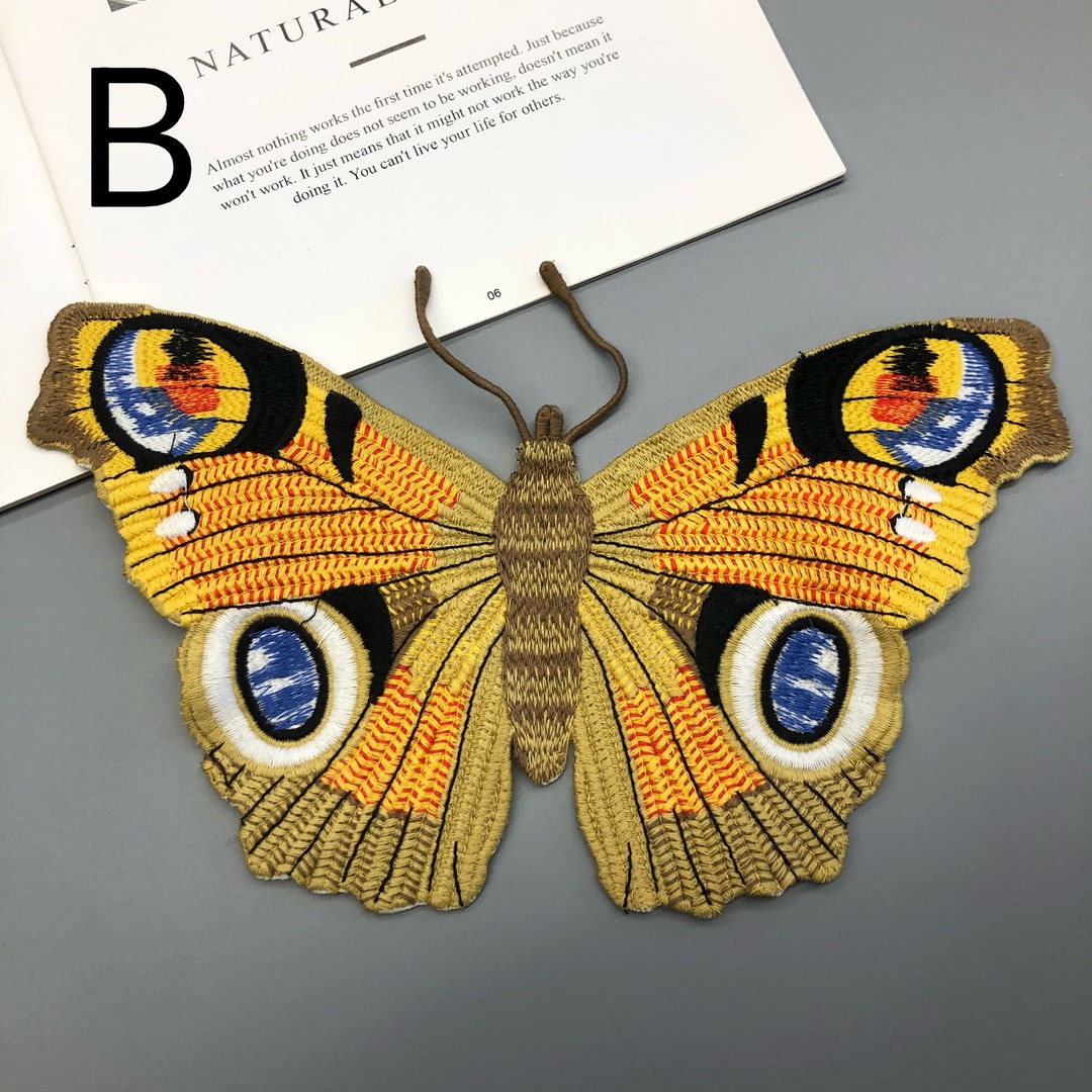 High Quality Butterfly Patches, Embroidered Large Butterfly Stickers ...