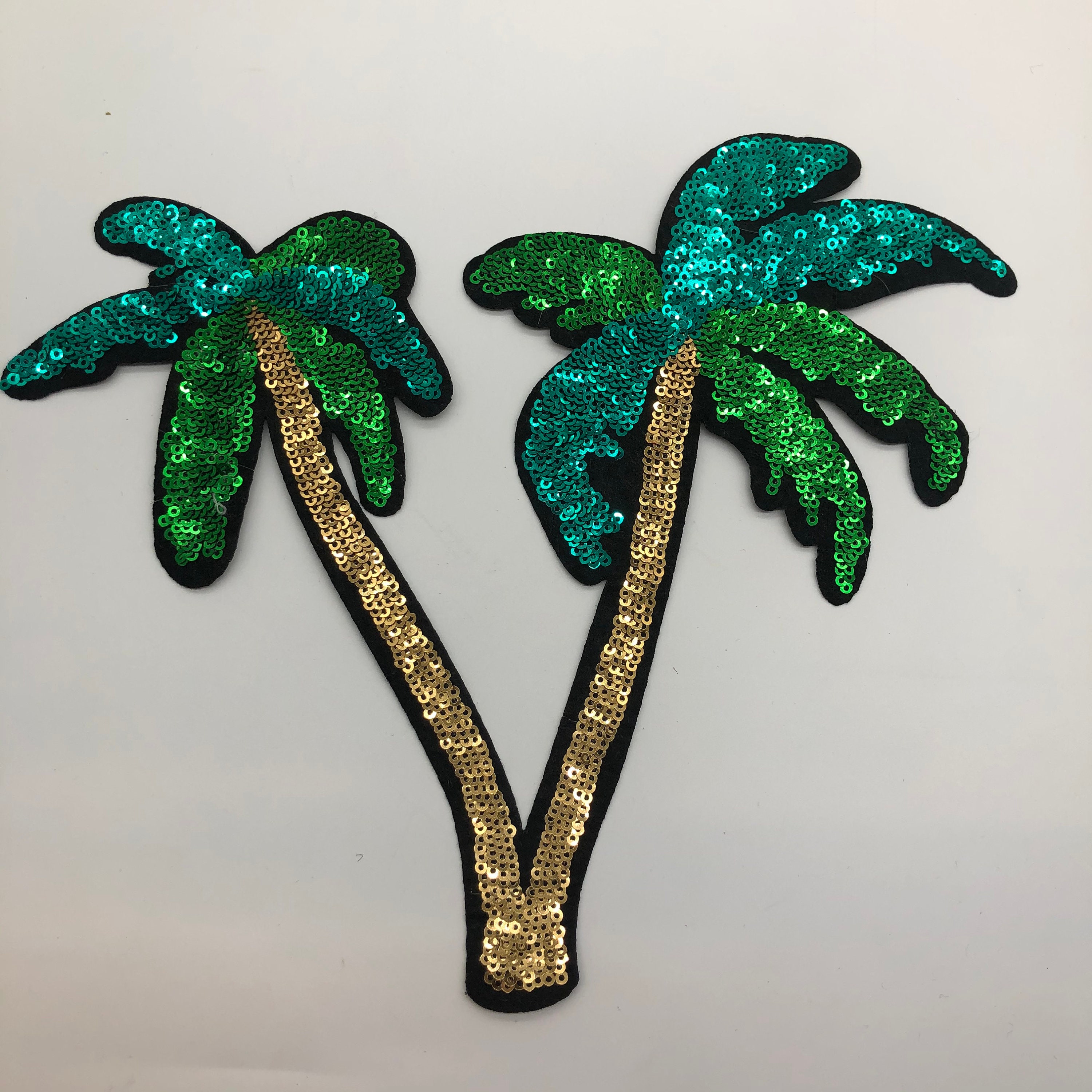 Tropical Coconut Tree Patch Palm Tree Patch Sequin Patch - Etsy