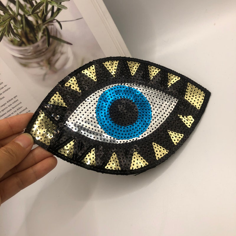 Sequin Eye Fabric Patch - Etsy