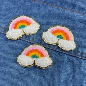 Rainbow Snow Neil Patch, Self-adhesive Rainbow Snow Neil Gold Glitter ...