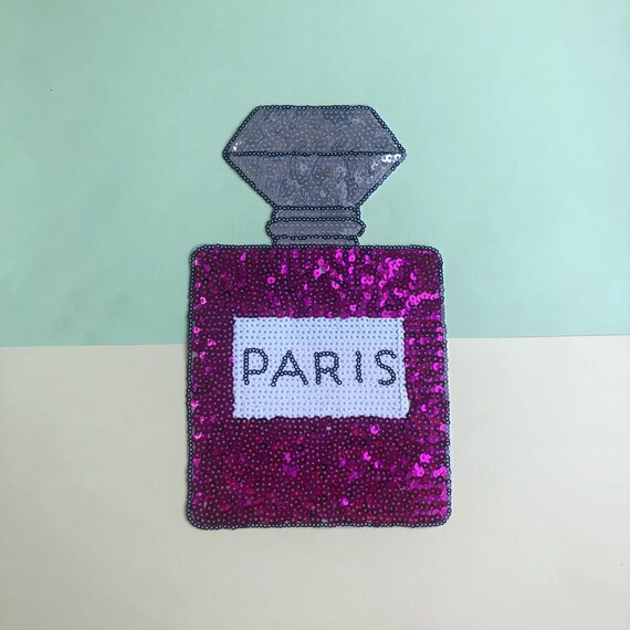 Red Perfume Sequin Decals Patch Sequin Patch Sequin Perfume - Etsy