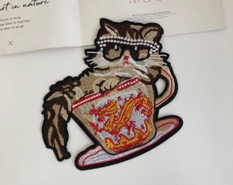 Teacup Patch Embroidery - Etsy