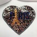 Heart Shaped Letter Sequin Patch, Reversible Heart Patch on Both Sides, Heart Shaped Sewn Decal ...