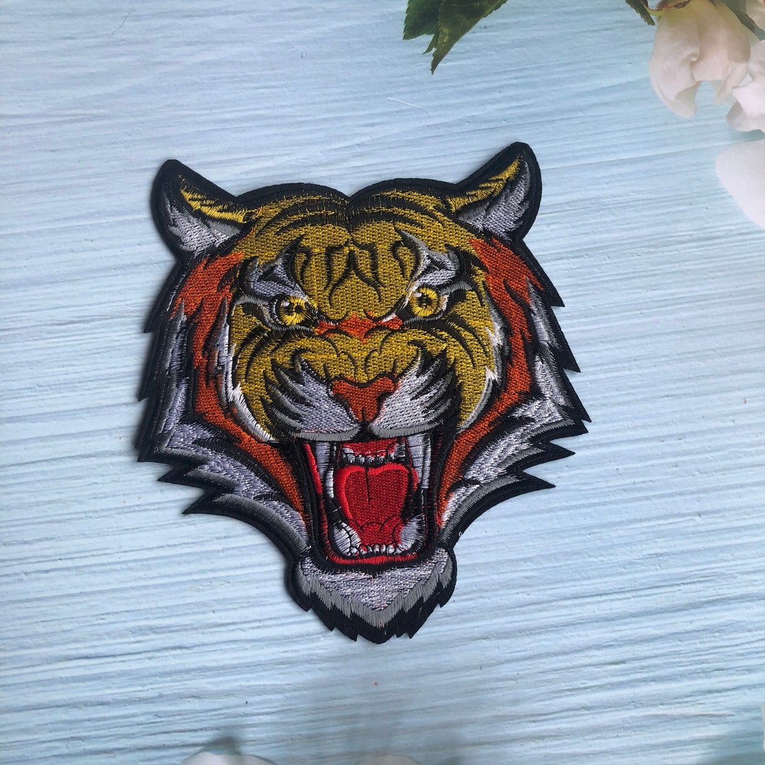 Tiger Patch, Ironed Patch, Embroidered Patch, Appliqué Sewn on Jacket ...