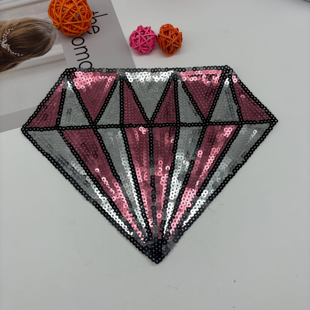 Diamond Patch, Sequin Patch, Diamond Patch, DIY Jacket Patch, - Etsy