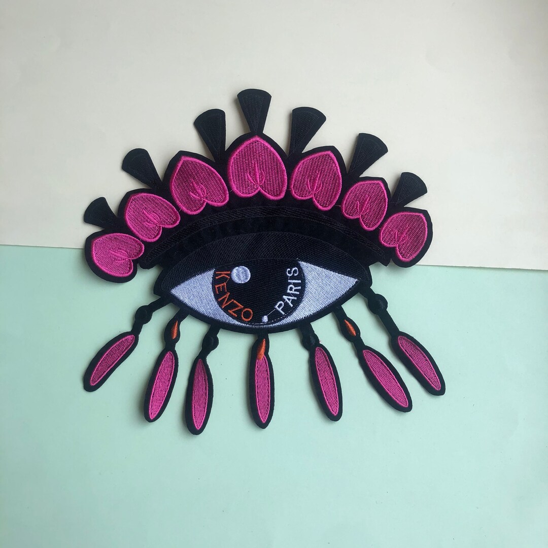 Embroidered Eye Patch, Pink Large Eye Patch, Embroidered Patch, Patch ...