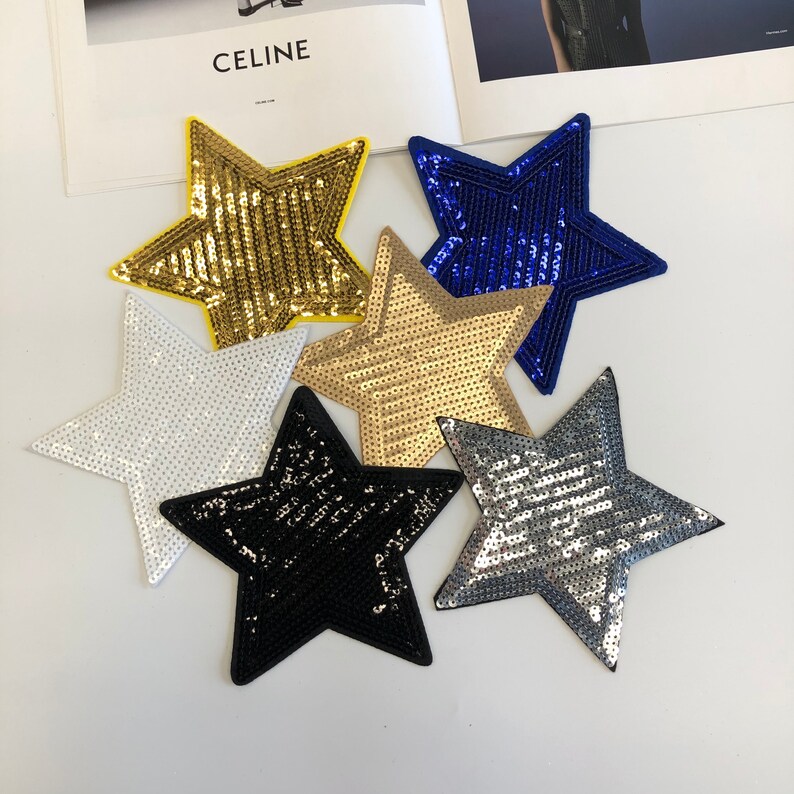 Star Sequin Patch Sequin Patch Available in Multiple Colors - Etsy