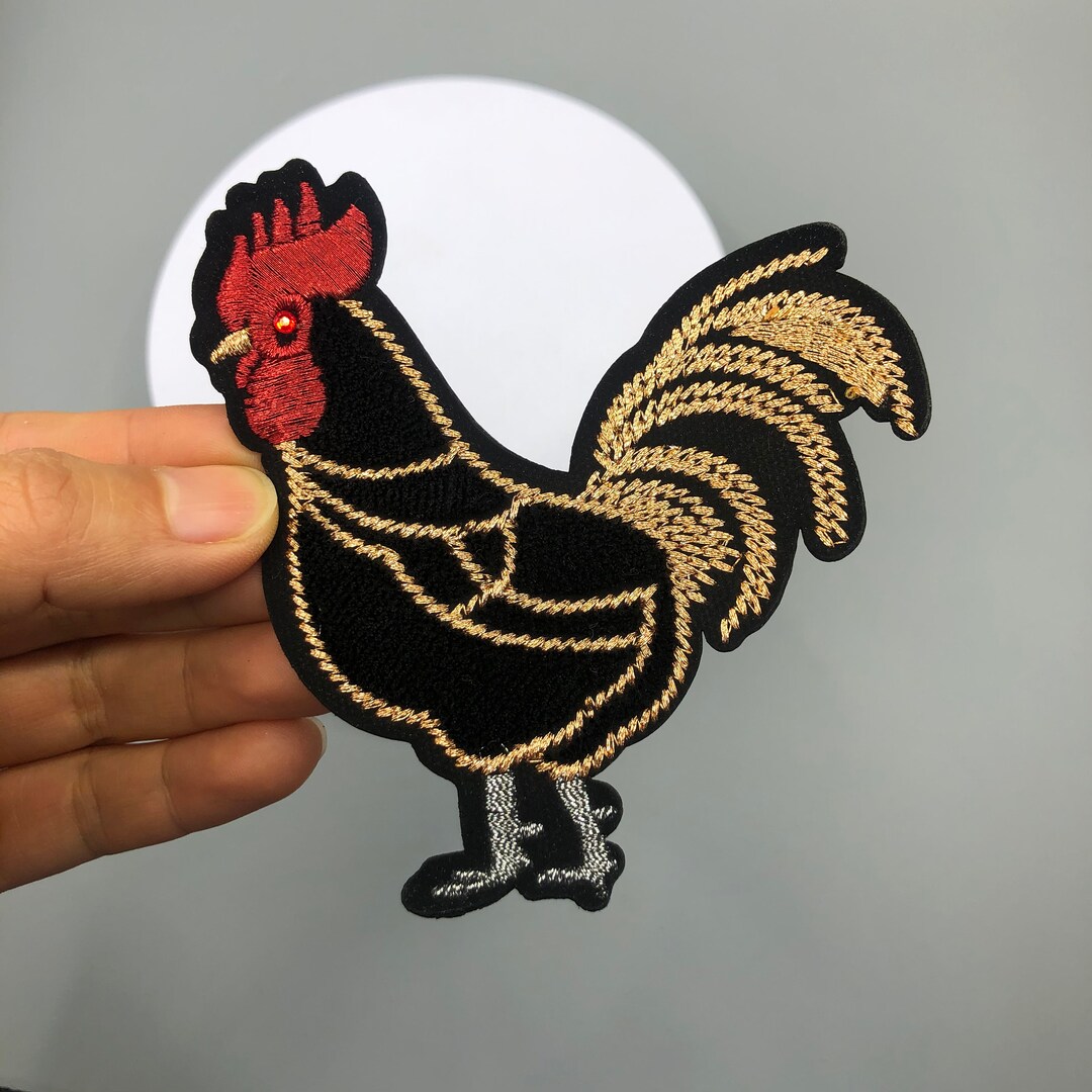 Cute Little Rooster Patch, Toothbrush Embroidery Patch, Fashionable ...