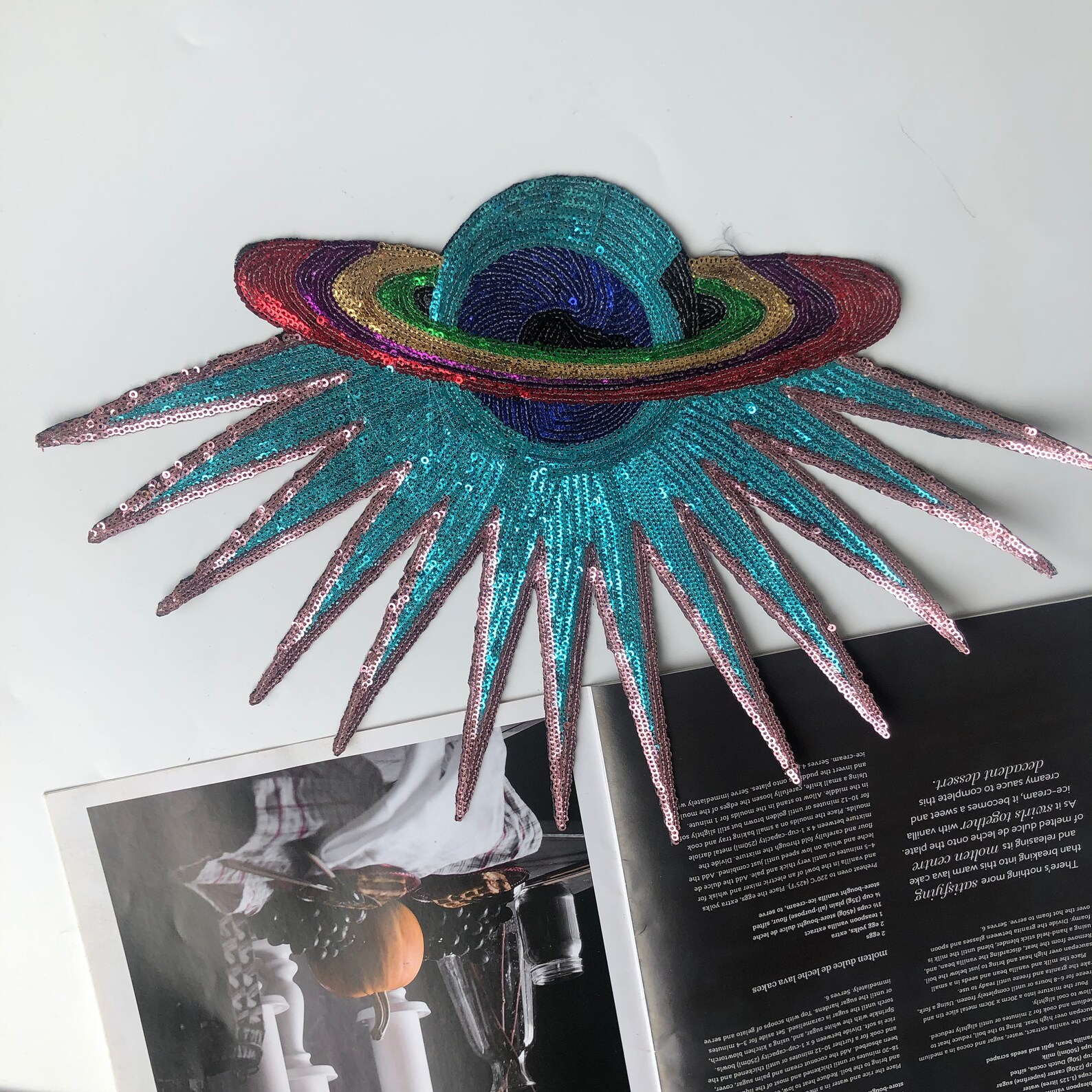 Large Sparkling Sequin Planet Ship Patch Sequin Patch - Etsy