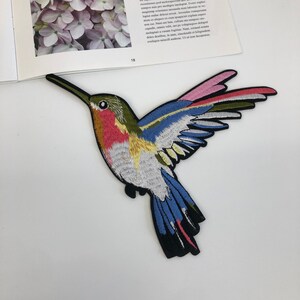 A Pair of Bird Embroidery Patches Kingfisher Patches Iron - Etsy