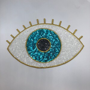 Eye Sequined Iron on Applique Patch,paillette Patch,sequins Eye Patch ...