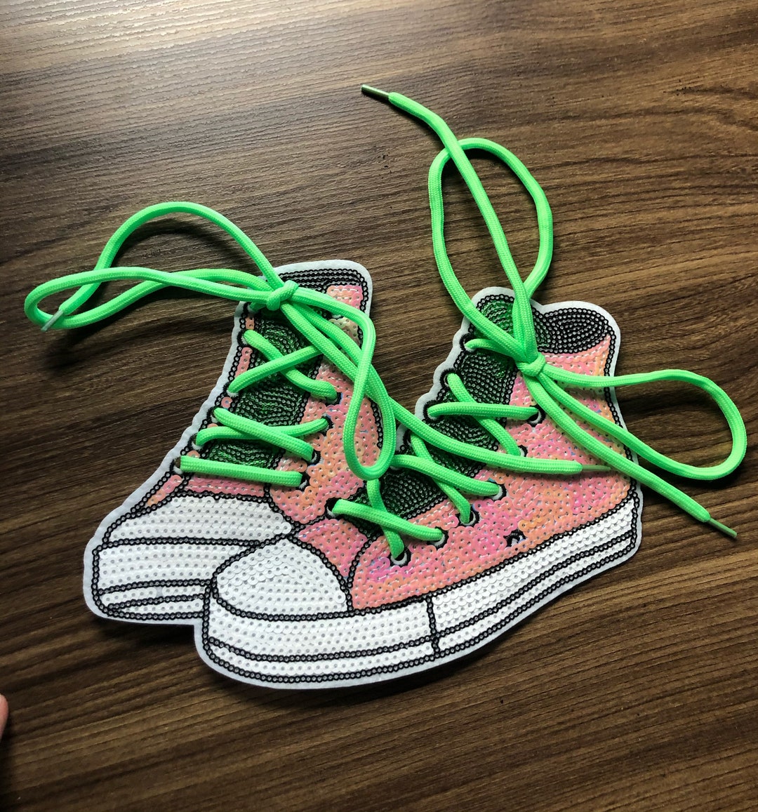 Super Real Sneaker Sequin Patch, 3D Shoe Stereo Shoe Picture, Ironing ...