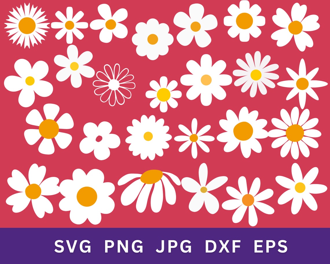 Daisy Svg, Daisy Clipart, Daisy Png, Daisy Flower Svg, Daisies Svg ...