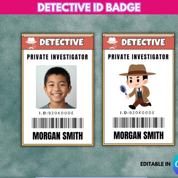 Detective Badge - Etsy