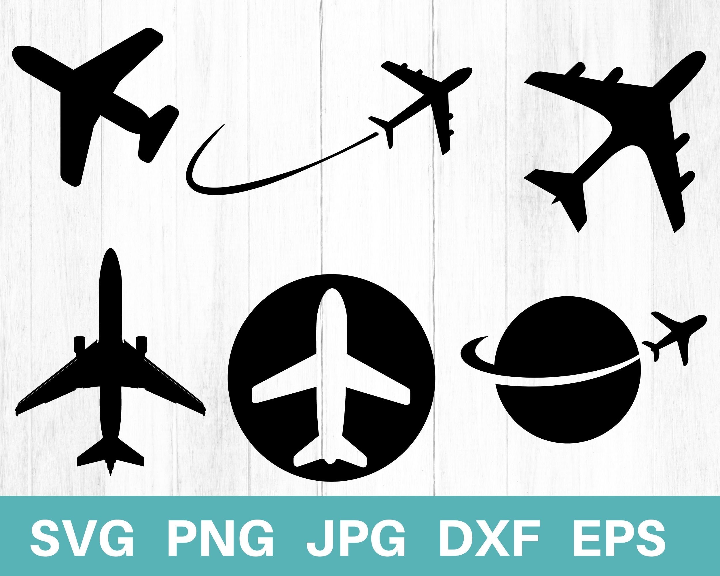 Airplane Svg, Airplane Clipart, Travel Svg, Airplane Silhouette ...