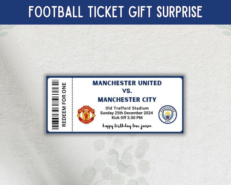 Canva Editable Football Ticket Template, Printable Football Ticket ...