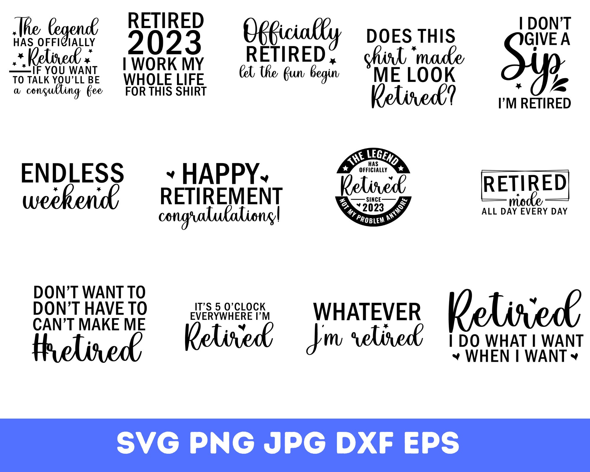 Retired Svg Retirement Svg Officially Retired Retirement - Etsy