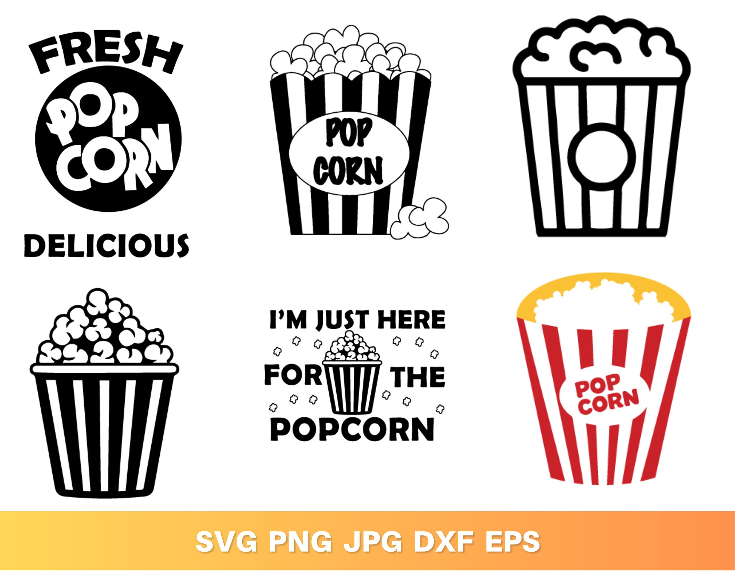 Popcorn Svg Popcorn Png Pop Corn Svg Popcorn Cut File - Etsy Canada