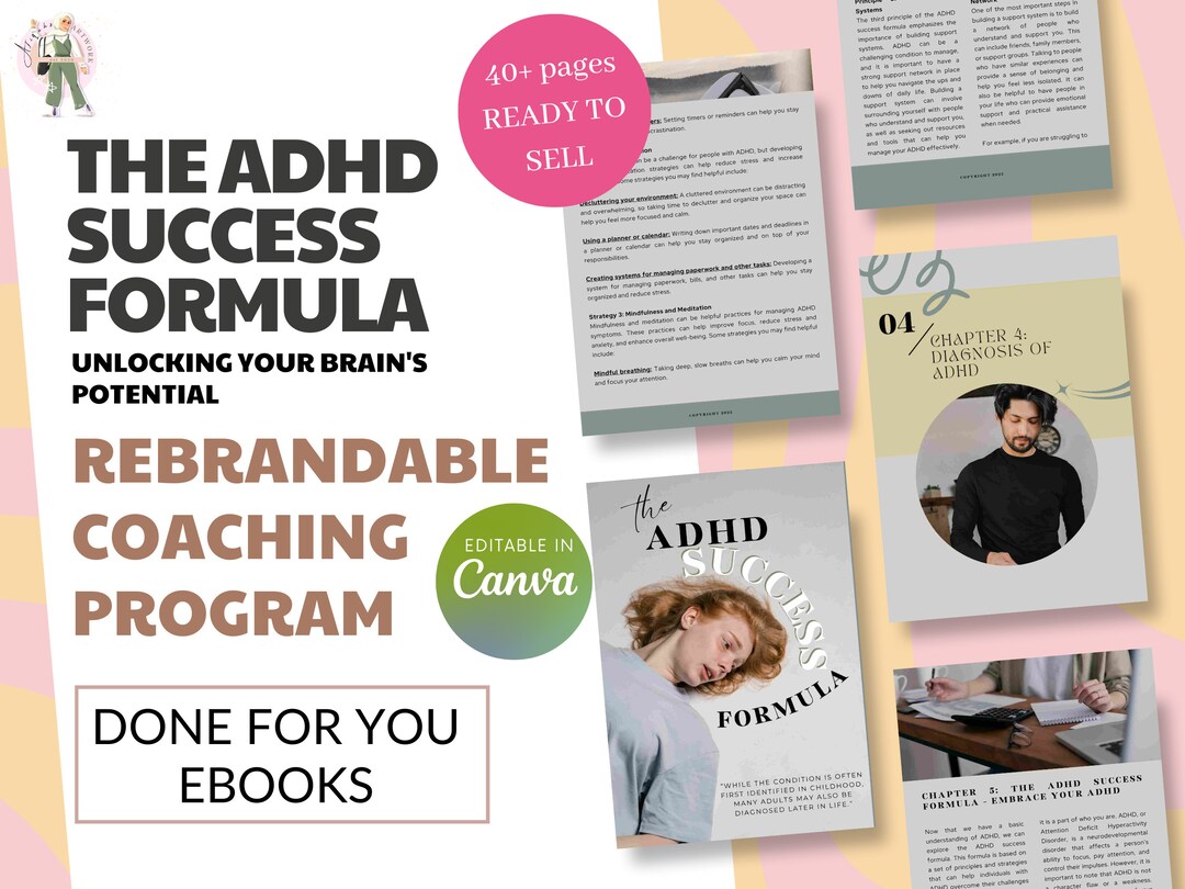 Done for You ADHD Success Formula Brandable Coaching - Etsy