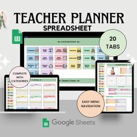 Editable Weekly Lesson Plans - Templates Daily Teacher Planner Google ...