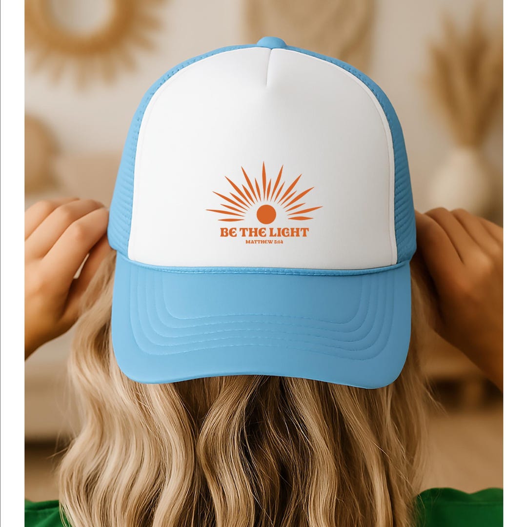 Be the Light Hat: Bible Verse Sunlight Cap - Etsy
