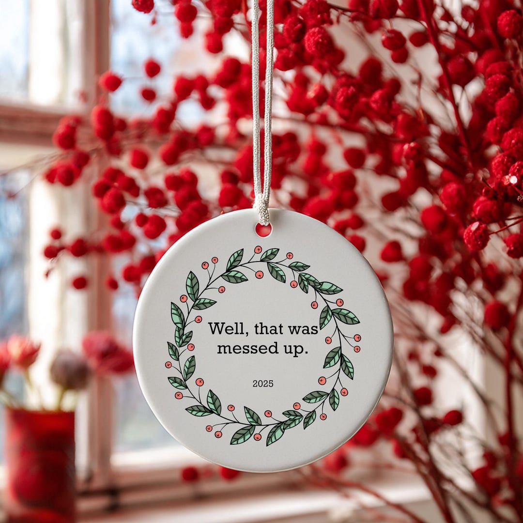 Funny Anti-trump Christmas 2025 Ornament Liberal Yearly Keepsake ...