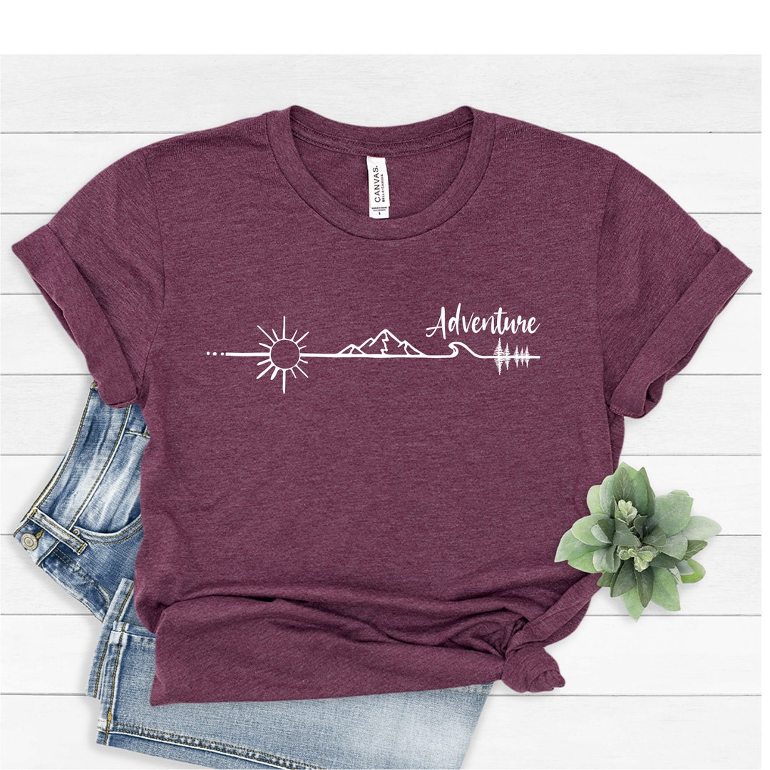 Adventure Tshirt, Adventure Shirt, Camping Shirts, Mountain Tshirt ...