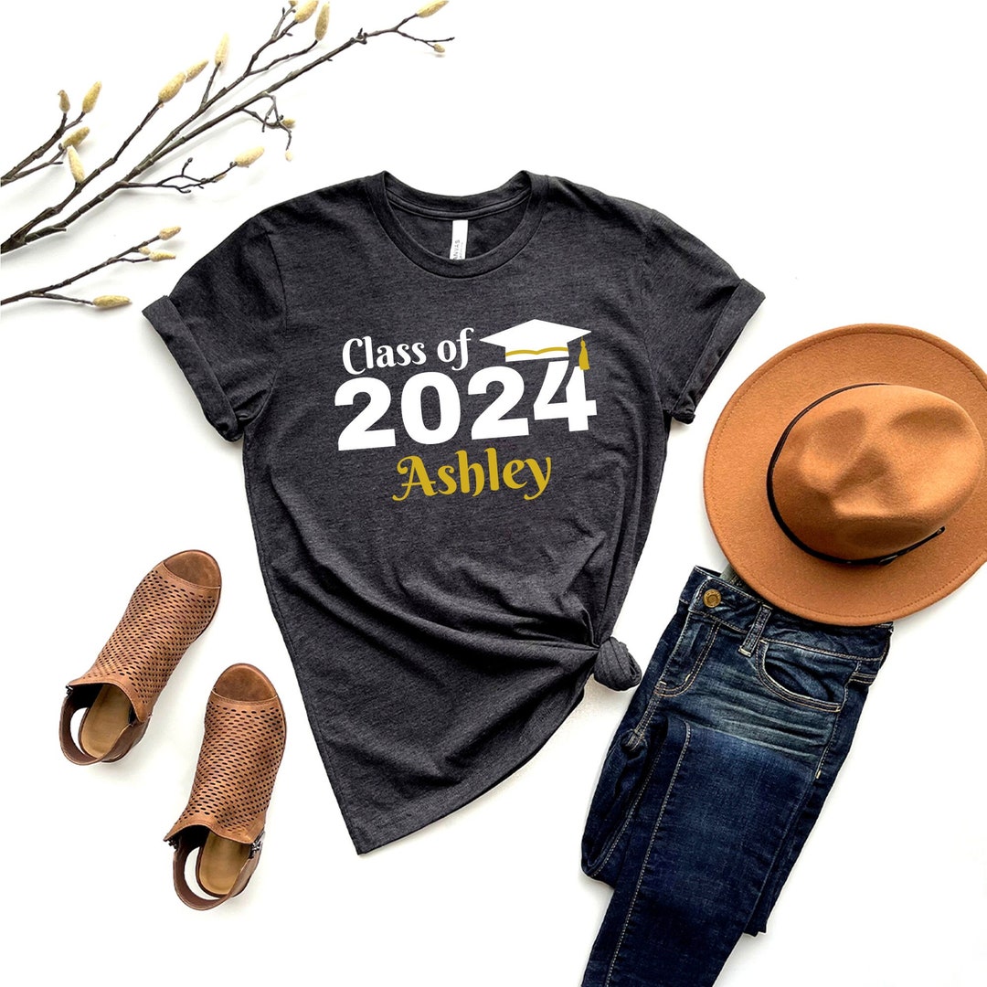 Custom Graduation Shirt, 2024 Graduation Shirt, 2024 Senior Shirt ...