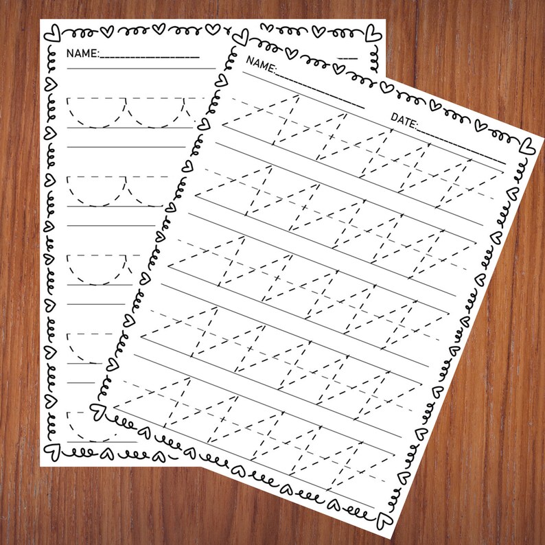 Preschool Line Tracing Worksheets, Lines Trace Pages Printable ...