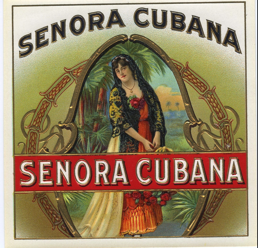 Vintage Senora Cigar Label - Etsy