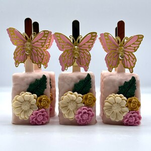 Butterfly Theme Rice Krispy Treats for Birthday Party Dessert Tables ...