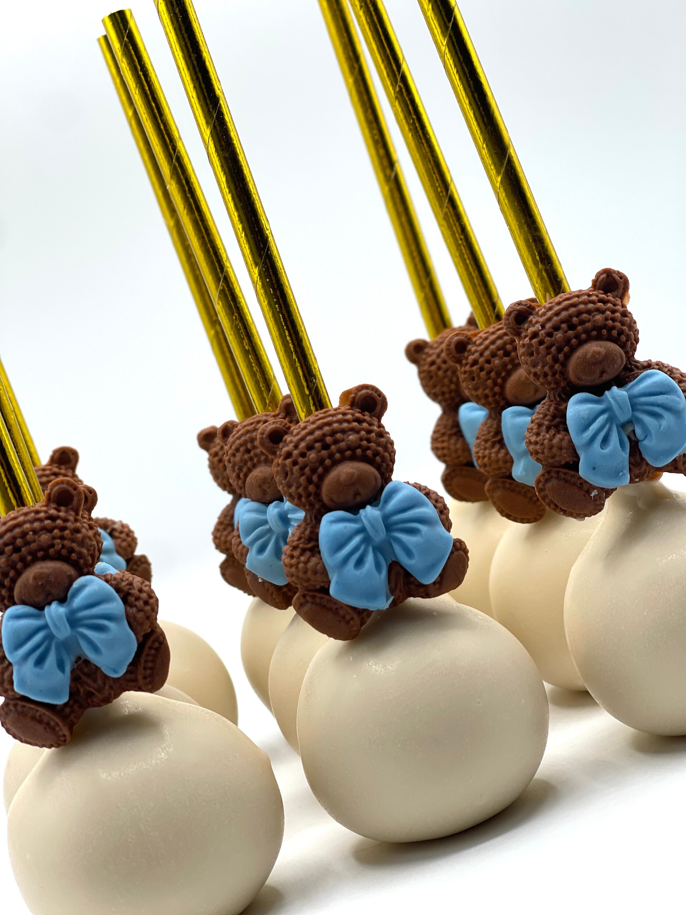 Teddy Bear Cake Pops for Birthday Party Dessert Tables, Weddings ...