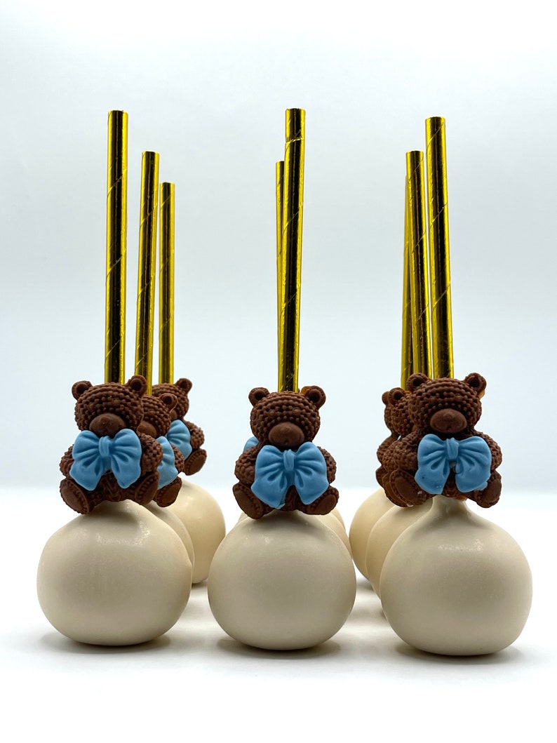 Teddy Bear Cake Pops for Birthday Party Dessert Tables, Weddings ...