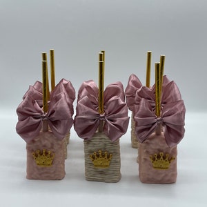 Royal Princess Rice Krispy Treats for Birthday Party Dessert Tables ...