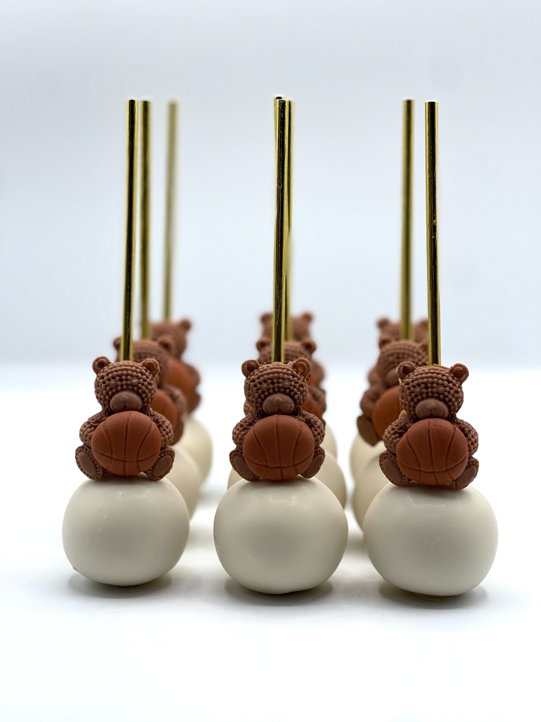 Teddy Bear Cake Pops for Birthday Party Dessert Tables, Weddings ...