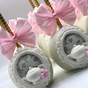 Tea Party Theme Chocolate Covered Apples for Birthday Party Dessert ...
